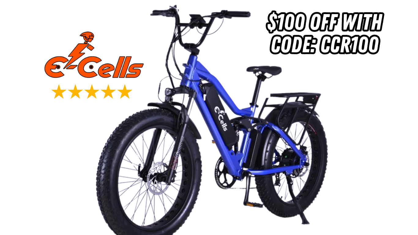 $100 Off Ecells Five Star Ebike - Chris Crossed Ebiking
